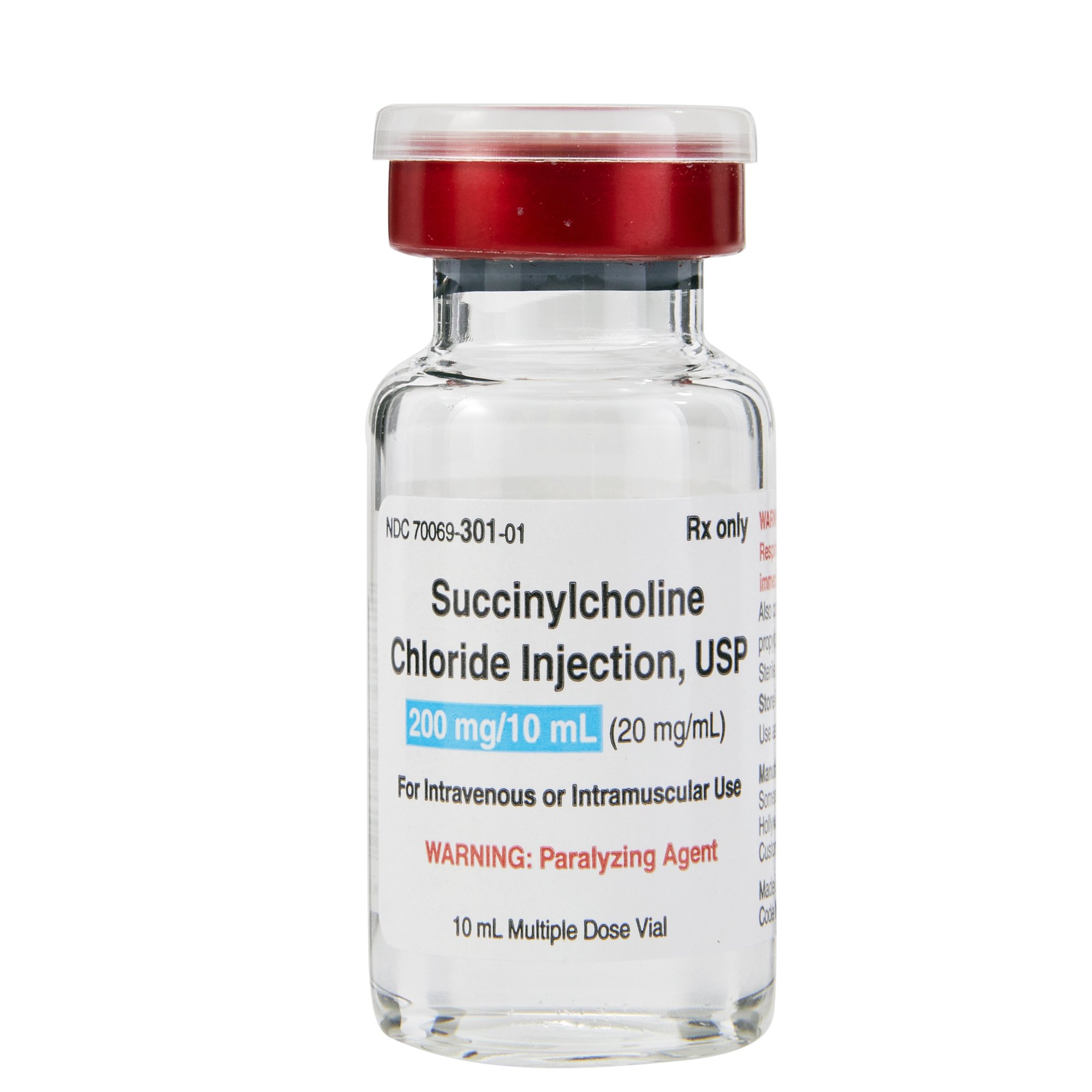 Código SA para Inyección de cloruro de succinilcolina en forma farmacéutica