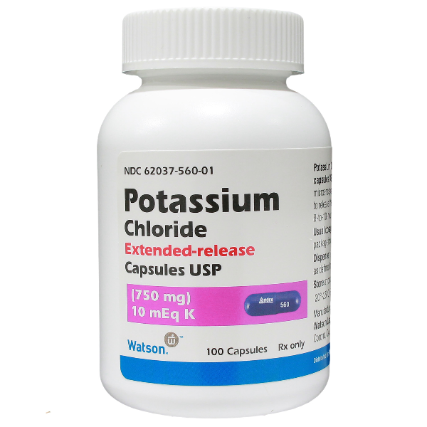 Código SA para Tabletas de liberación prolongada de cloruro de potasio ...