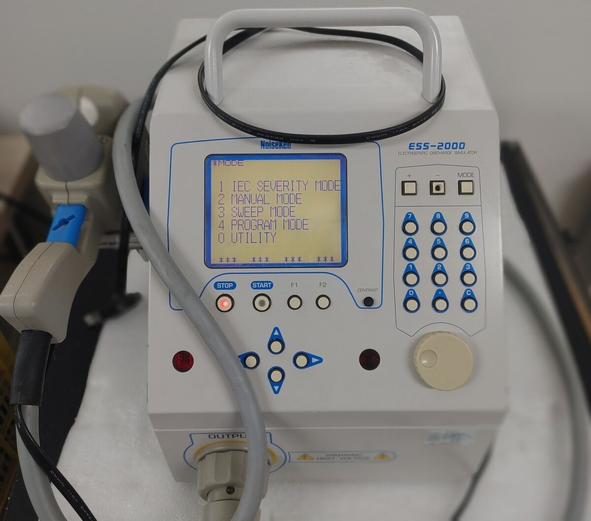 HTS Code for electrostatic discharge simulator