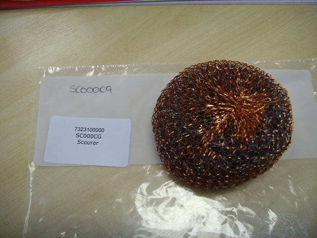 HTS Code for pot scourers and scouring or polishing pads